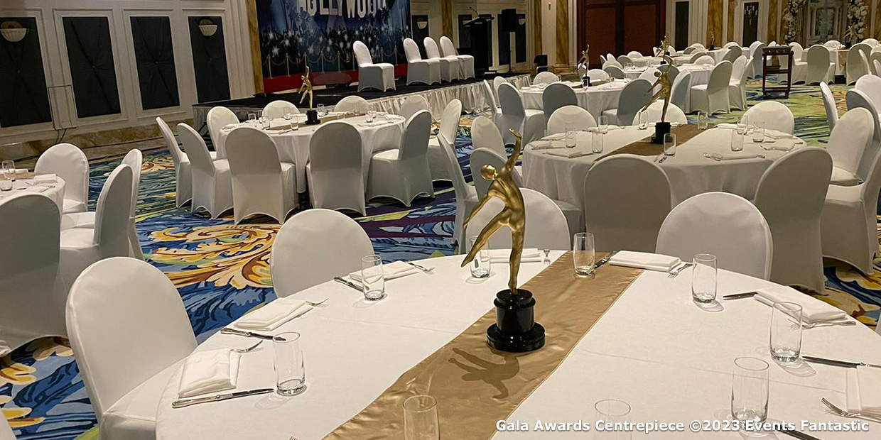 Gala Awards Table Centrepiece for Hire - Hire Table Centrepieces Online