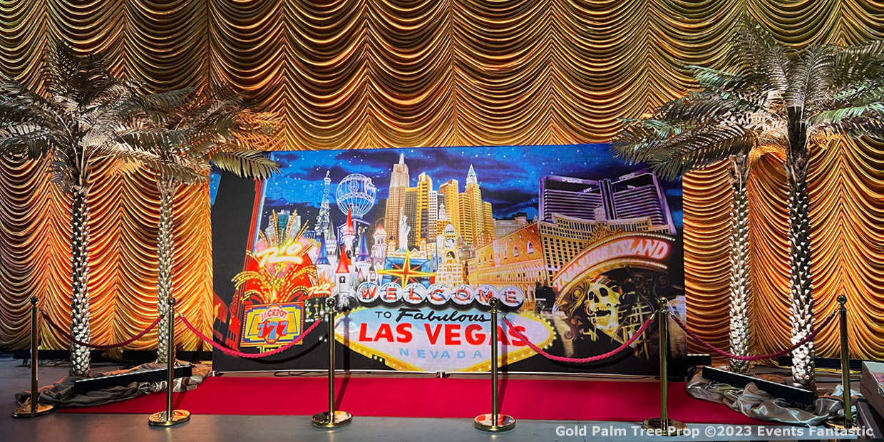 Gold Palm Tree Prop – 3.6m tall For Hire ⭐️ Brisbane, Gold Coast & Tweed