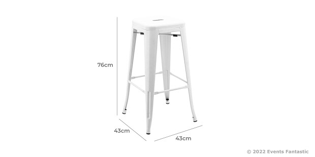 White Tolix Bar Stools For Hire ⭐️ Gold Coast, Brisbane & Tweed
