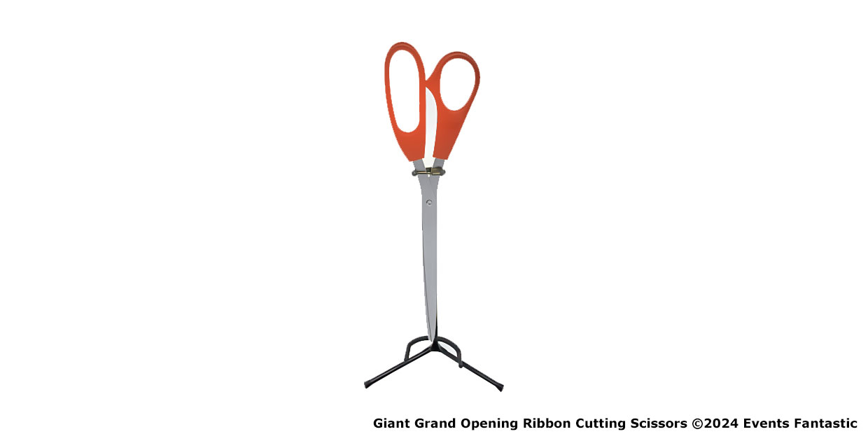 Giant Ribbon Cutting Red Scissors For Hire ⋆ Events Fantastic Australia